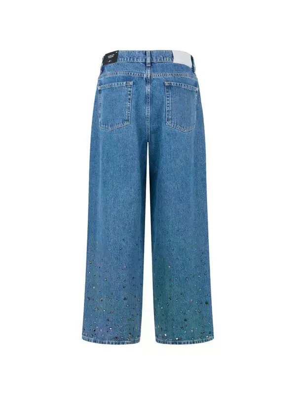 7 For All Mankind Embellished Straight Leg Jeans