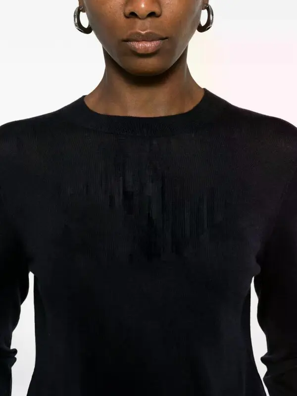 Max Mara Crewneck Long-sleeve Sweater - Blue