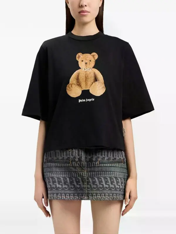 Palm Angels Bear Graphic T-shirt - Black