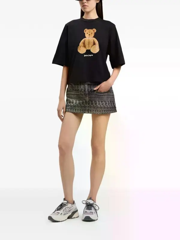 Palm Angels Bear Graphic T-shirt - Black
