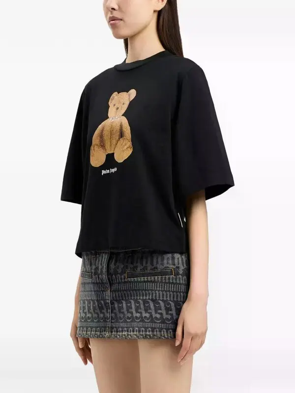 Palm Angels Bear Graphic T-shirt - Black