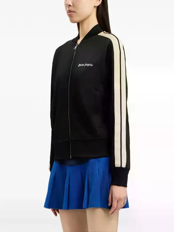 Palm Angels Logo Side-stripe Bomber Jacket