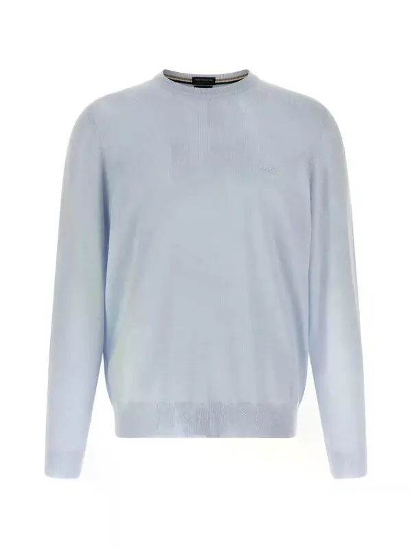 BOSS Logo-embroidered Crew-neck Sweater