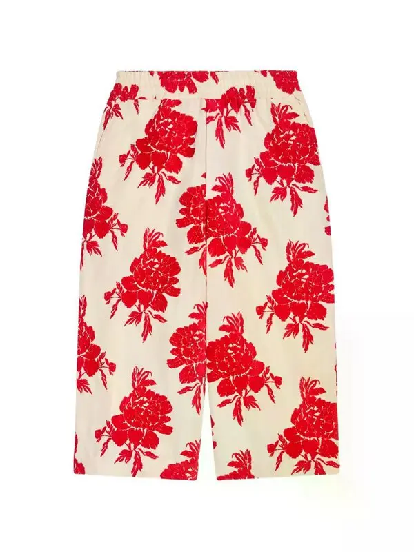 Dries Van Noten Floral Print Trousers - Neutrals