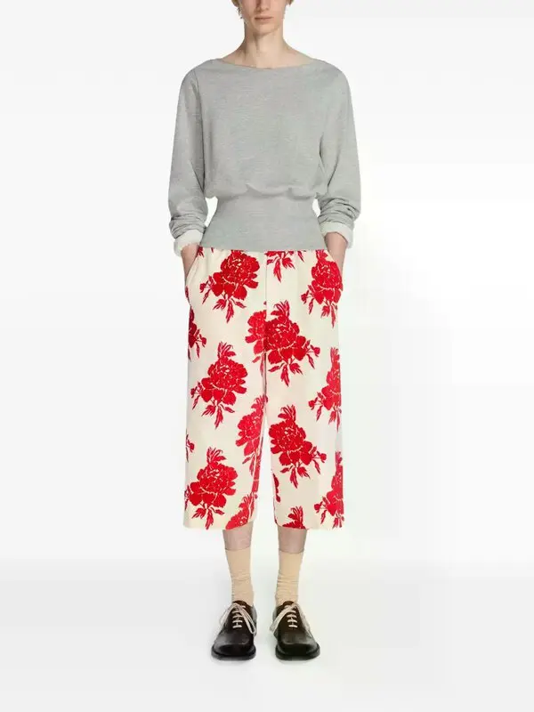 Dries Van Noten Floral Print Trousers