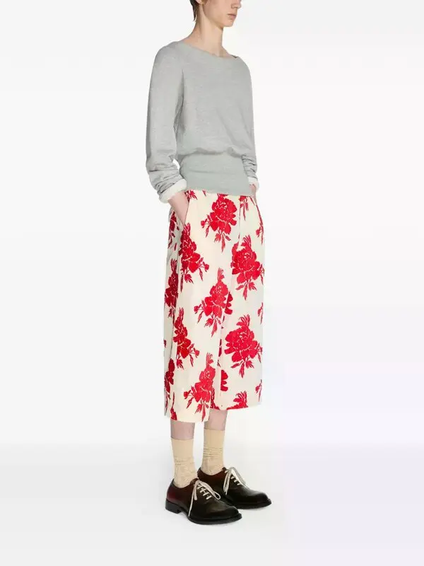 Dries Van Noten Floral Print Trousers