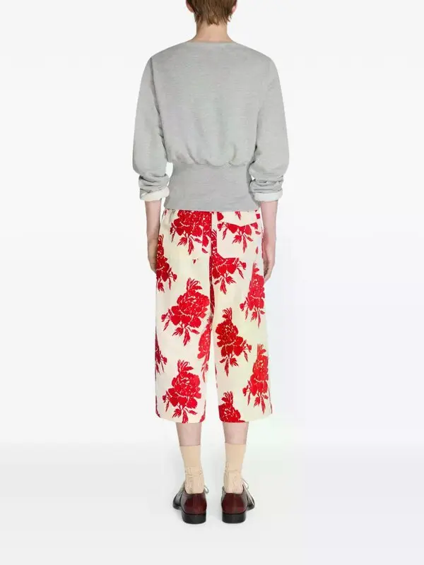 Dries Van Noten Floral Print Trousers