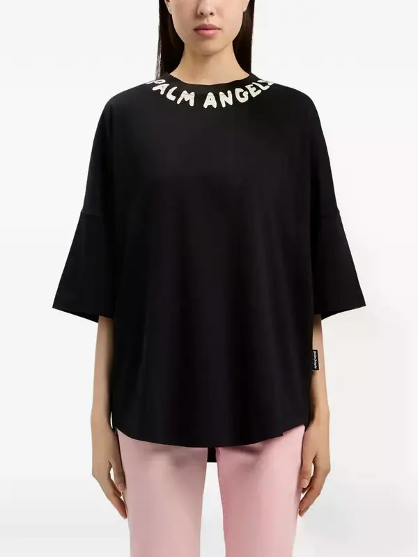Palm Angels Logo-printed Crew-neck T-shirt