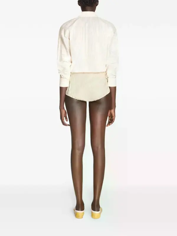 Dries Van Noten Striped Micro Shorts