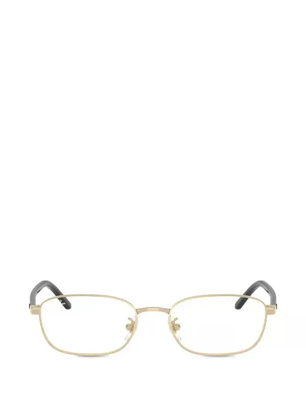 Ray-ban Square Frame Glasses - Gold