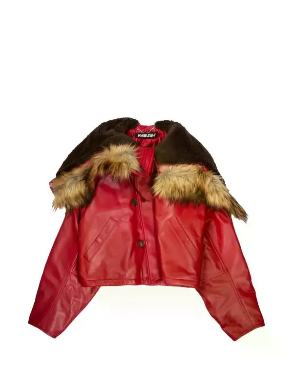 AMBUSH Cropped Leather Jacket