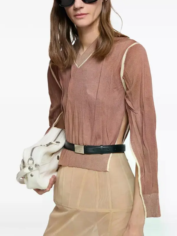 Acne Studios V-neck Long Sleeve Top