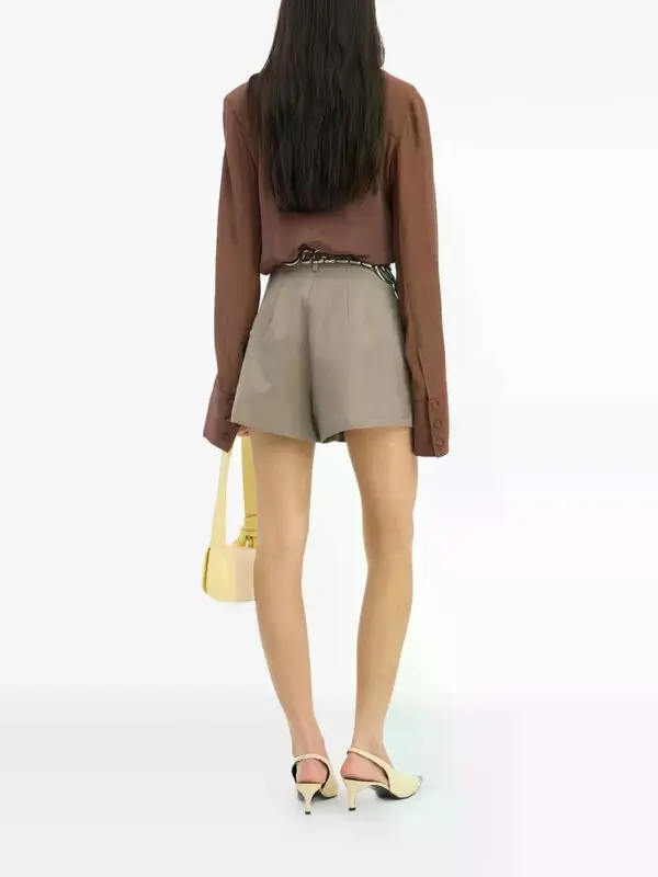ROTATE BY BIRGER CHRISTENSEN Pleated Draped Blouse