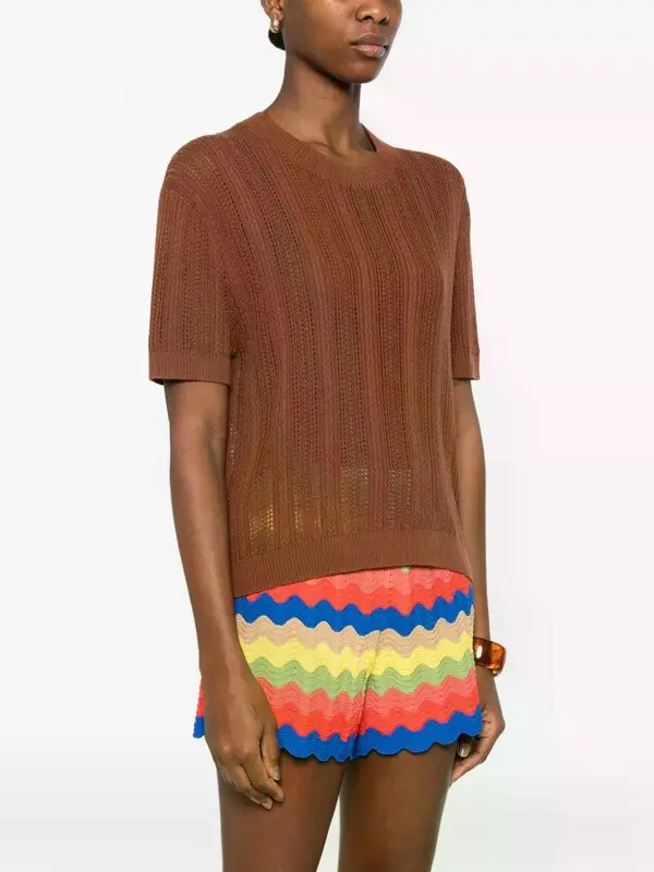 Eric Bompard Round-neck Knitted T-shirt