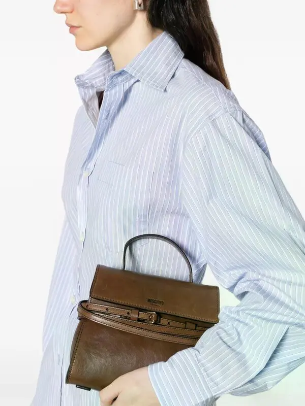 Moschino Small Buckle-strap Tote