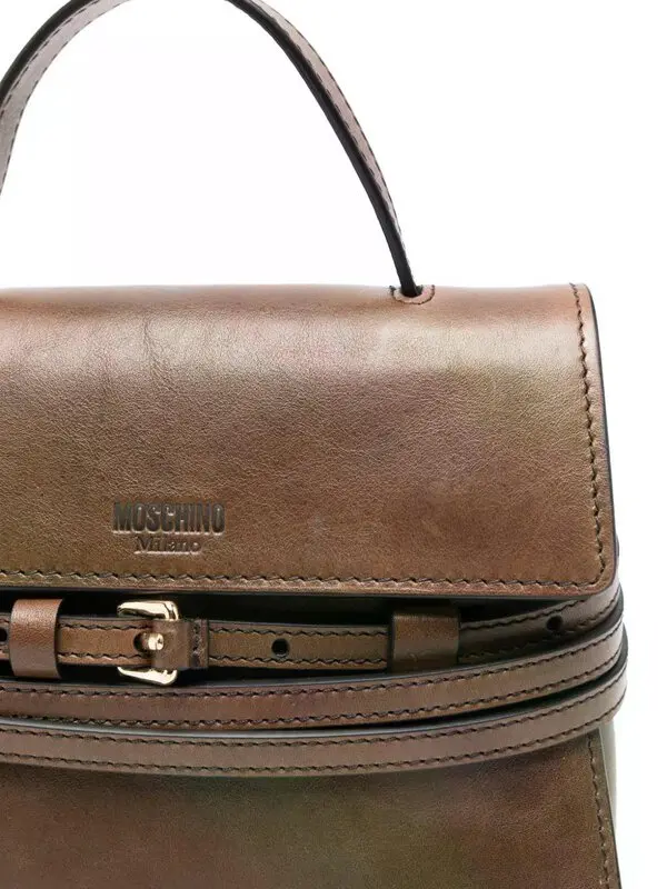 Moschino Small Buckle-strap Tote