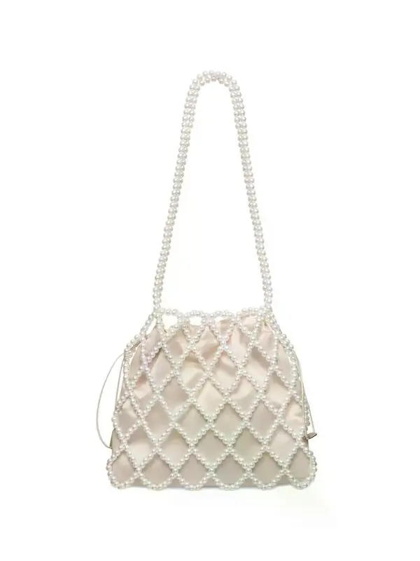 0711 TBILISI Belle Beaded Shoulder Bag - Neutrals