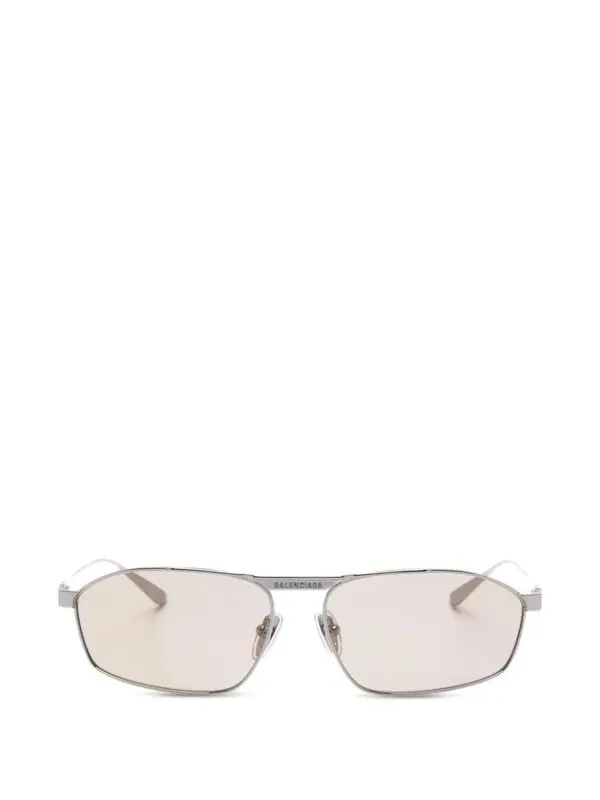 Balenciaga Geometric-frame Sunglasses - Silver