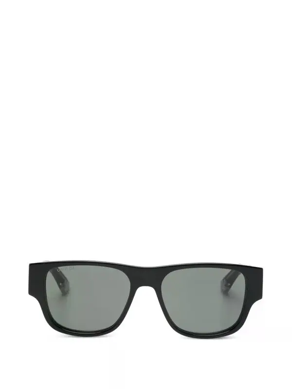 Gucci Geometric Frame Sunglasses - Black
