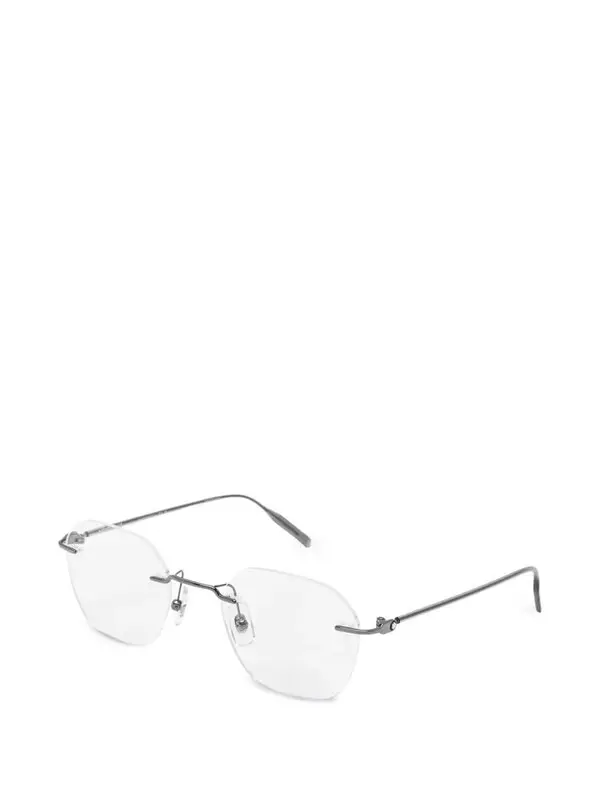 Montblanc Rimless Geometric-frame Eyeglasses - Grey