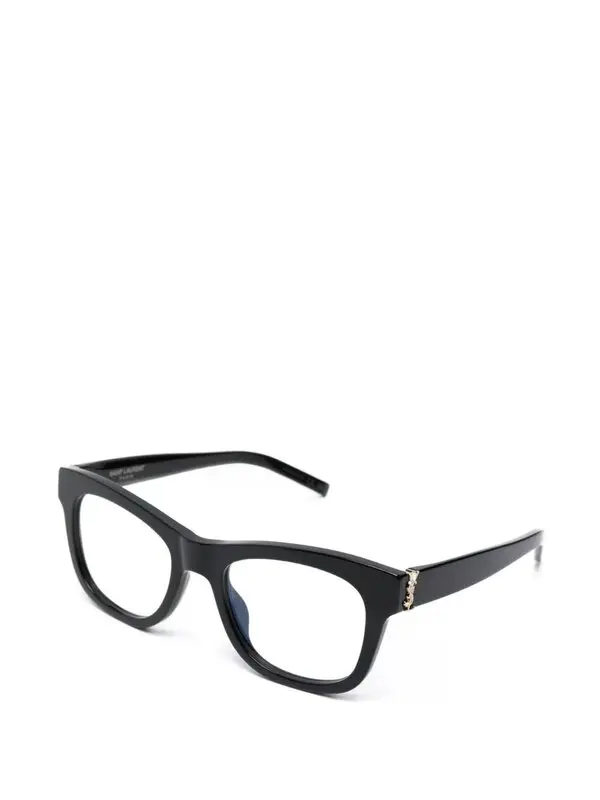 Saint Laurent Monogram Square-frame Glasses - Black