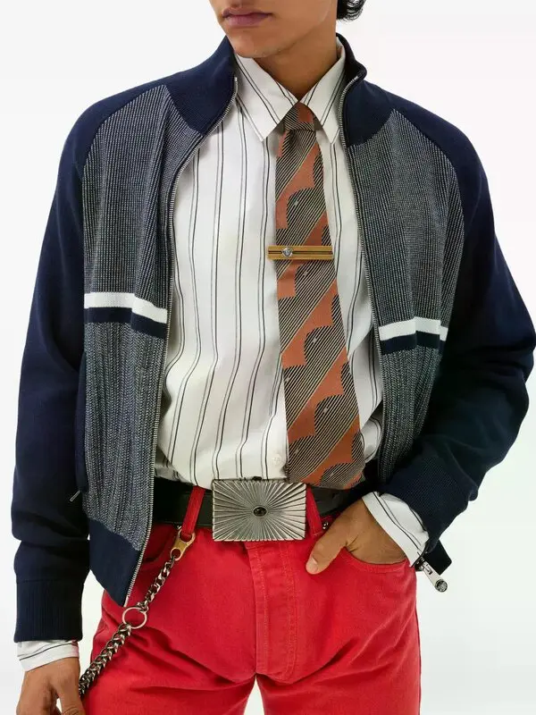Versace Printed Silk Jacquard Tie