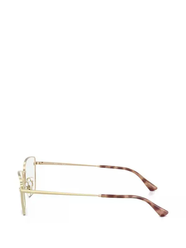 Ray-ban Geometric Frame Glasses - Gold