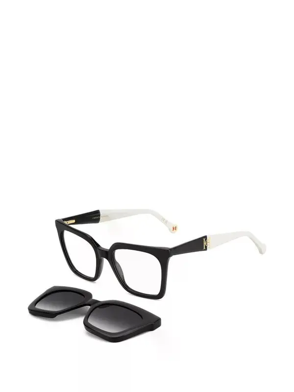 Carolina Herrera Square Frame Eyeglasses - Black