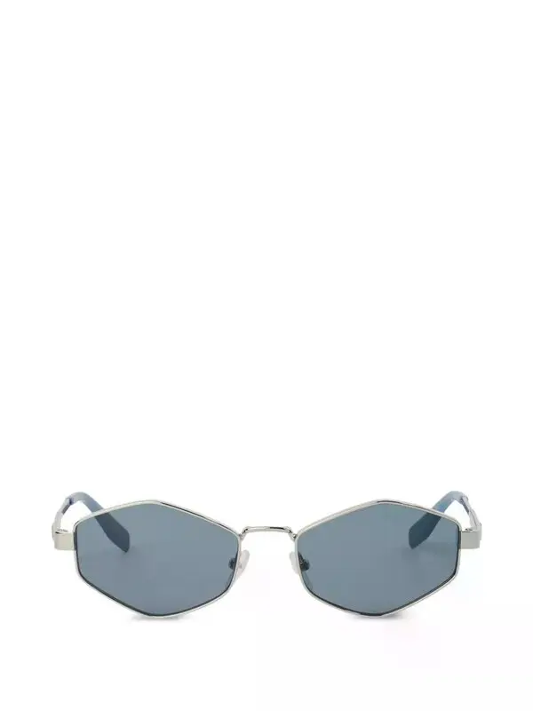 Karl Lagerfeld Monogram Geometric Sunglasses - Silver