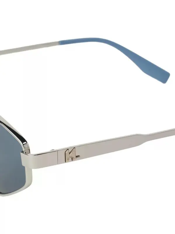 Karl Lagerfeld Monogram Geometric Sunglasses