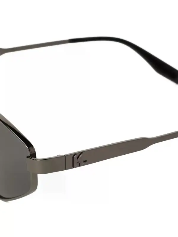 Karl Lagerfeld Monogram Geometric Sunglasses