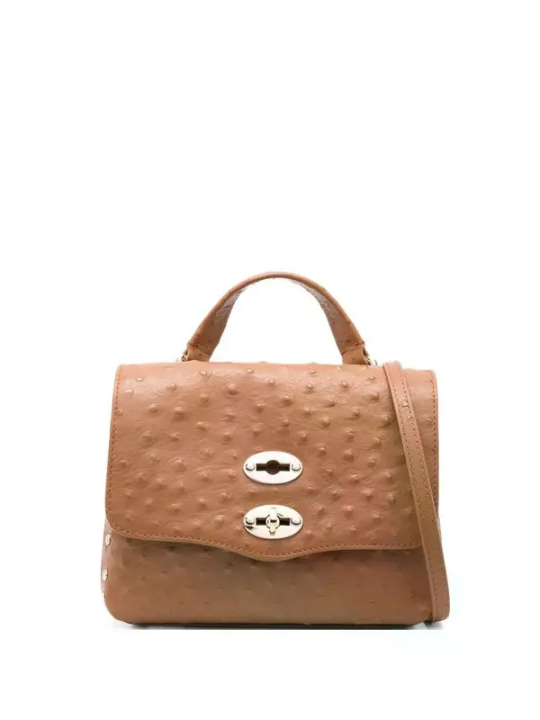 ZANELLATO Postina Baby Studded Tote - Brown