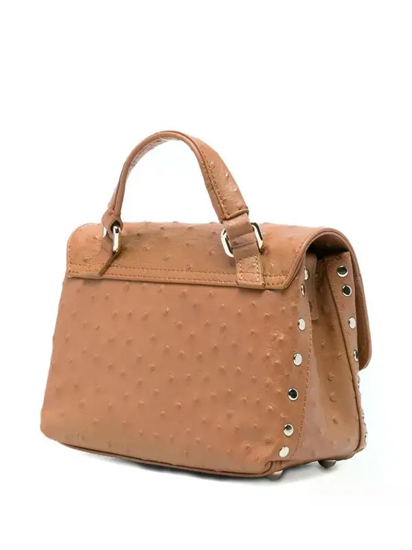 ZANELLATO Postina Baby Studded Tote - Brown