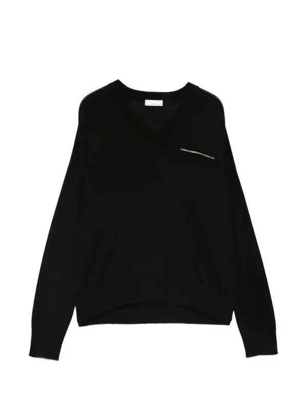 Peserico V-neck Long-sleeve Sweater