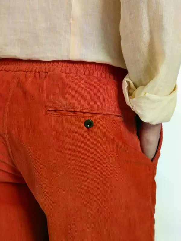 SLOWEAR Regular Fit Velvet Drawstring Shorts