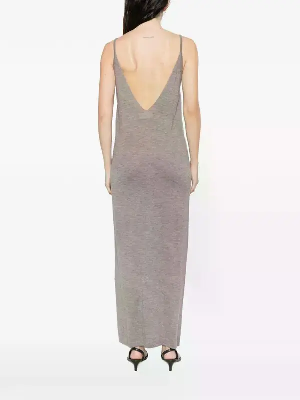 LISA YANG Albina V-neck Midi Dress