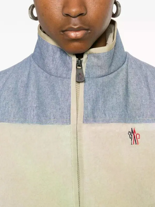 Moncler Teddy & Chambray Gilet - Neutrals