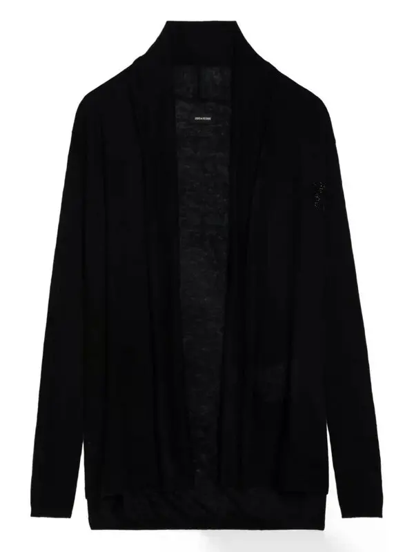 Zadig&Voltaire Robyn Cardigan With Rhinestones - Black