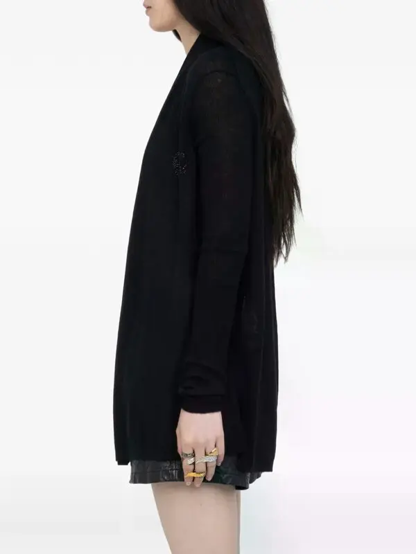 Zadig&Voltaire Robyn Cardigan With Rhinestones - Black