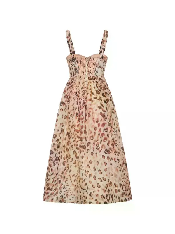 Cara Cara Phoebe Bustier Printed Dress - Neutrals