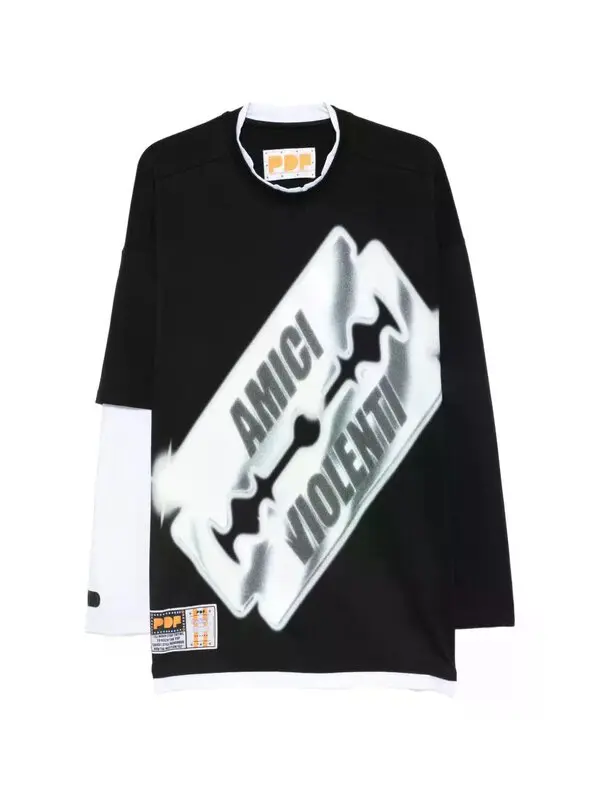 PDF Blade Graphic Layered Sweatshirt