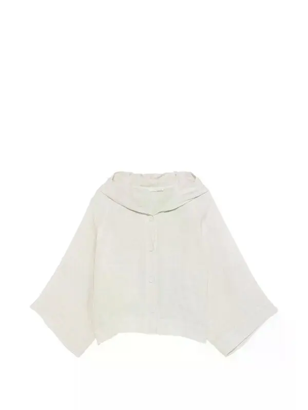 MAURIZIO BRASCHI Hooded Buttoned Jacket