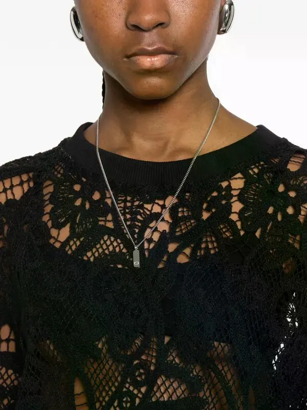 MAURIZIO BRASCHI Lace Detail Sweater