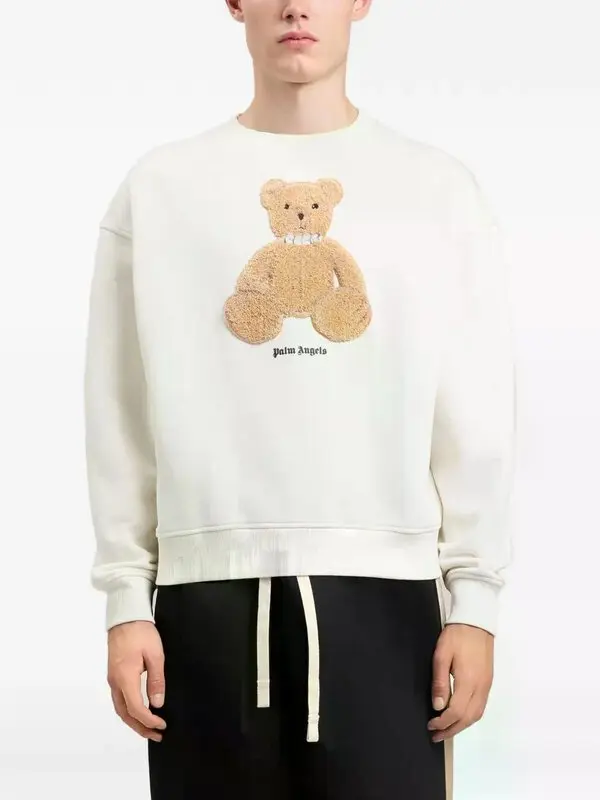 Palm Angels Bear Graphic Sweatshirt - Neutrals