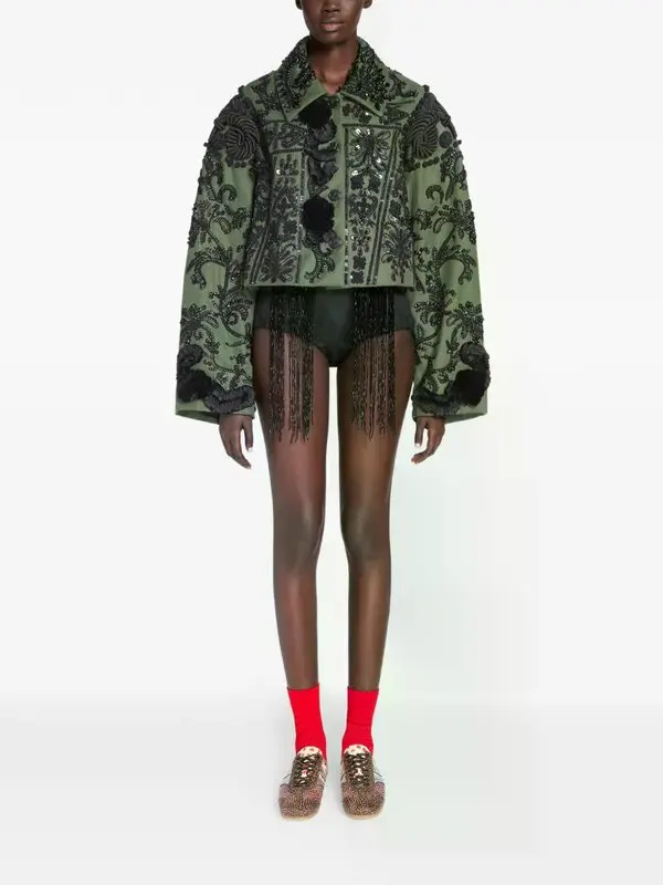 Dries Van Noten Shirred Micro Shorts