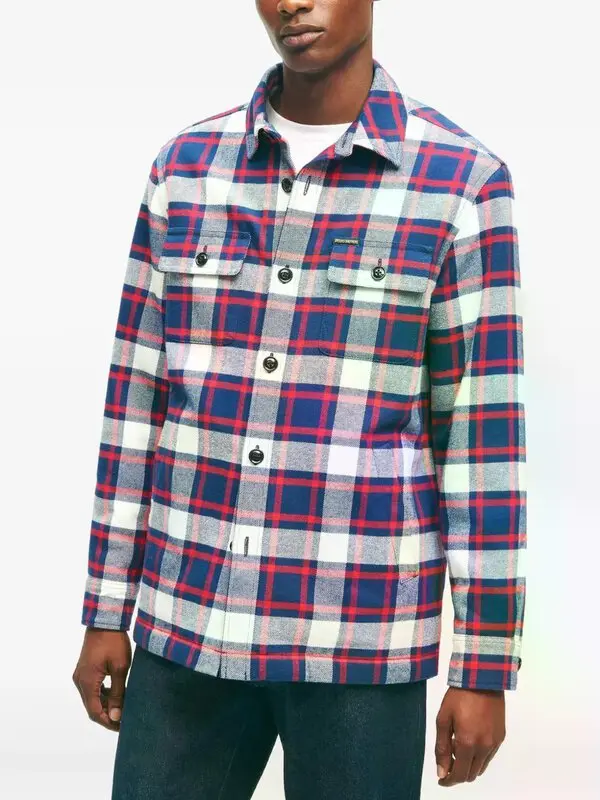 Brooks Brothers Plaid Pocket Cotton Overshirt