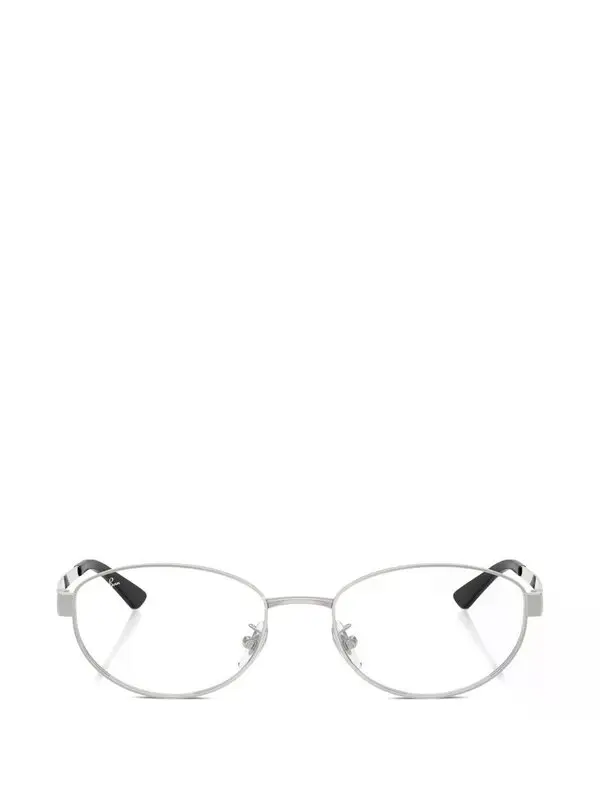 Ray-ban Oval-frame Eyeglasses - Silver