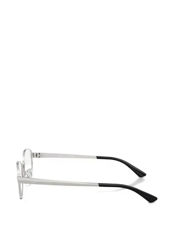 Ray-ban Oval-frame Eyeglasses - Silver