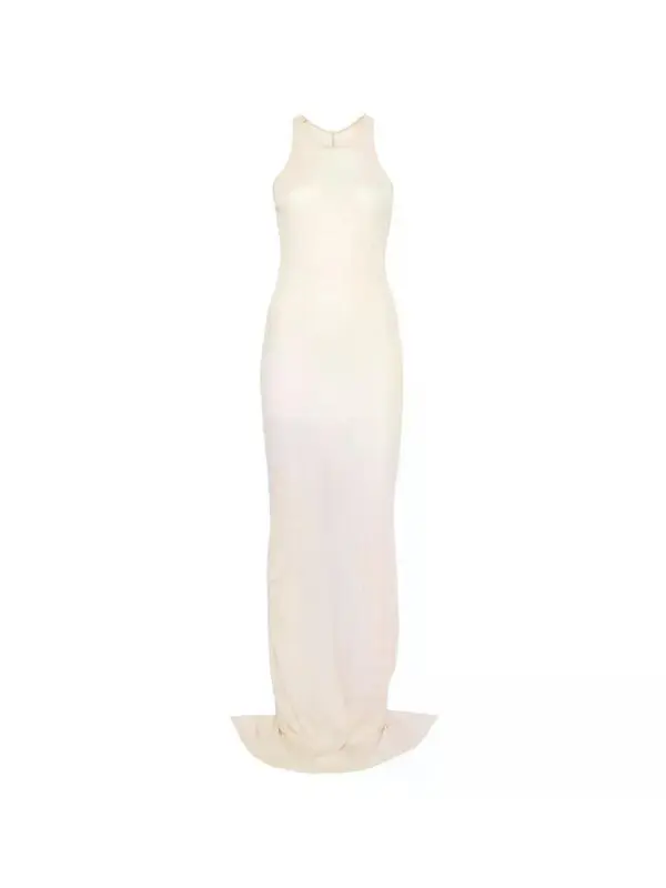 Rick Owens Crew Neck Racerback Maxi Dress - Neutrals