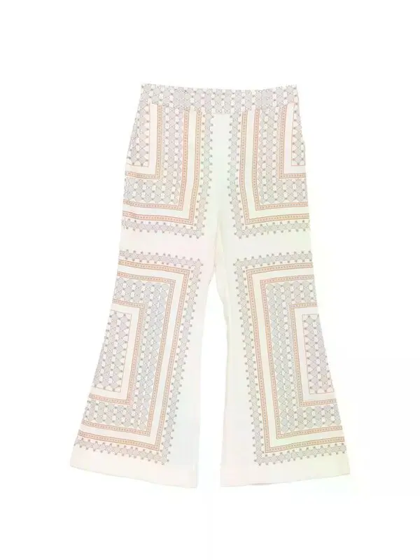 Zimmermann Patterned Wide Leg Trousers